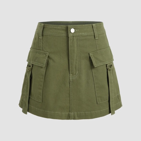 Cider | Skirts | Nwt Cider Cargo Mini Skirt | Poshmark